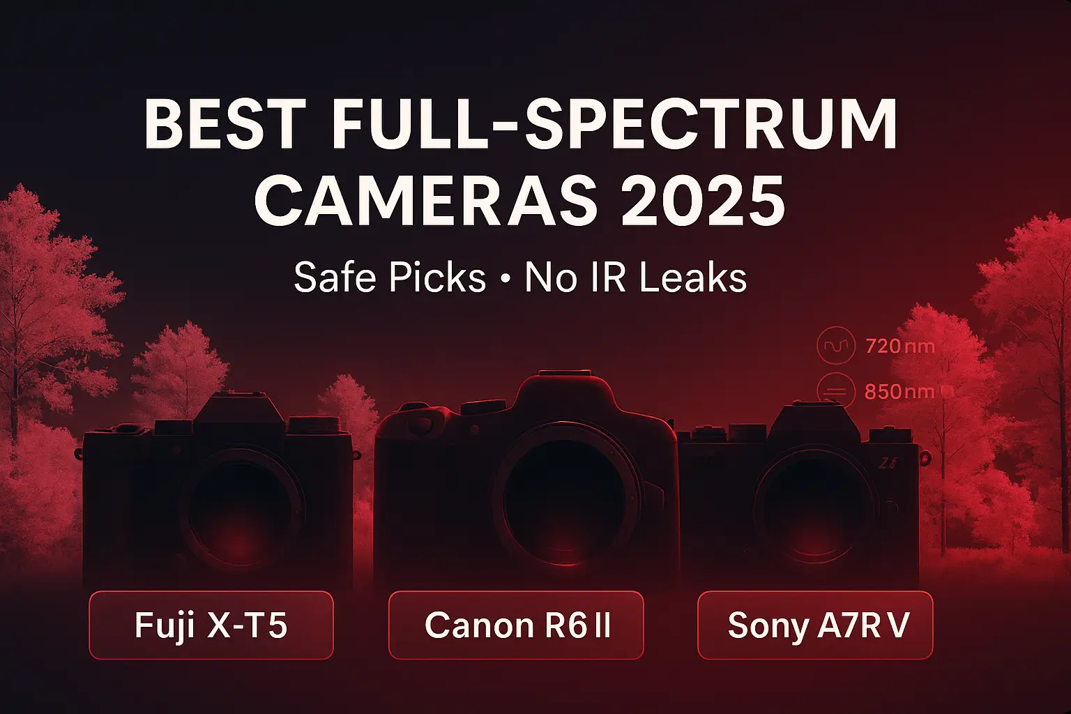 Best Full-Spectrum Cameras 2025 (No IR Leaks)